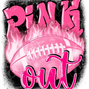 Pink Out Football Black Glitter Background PNG - Etsy