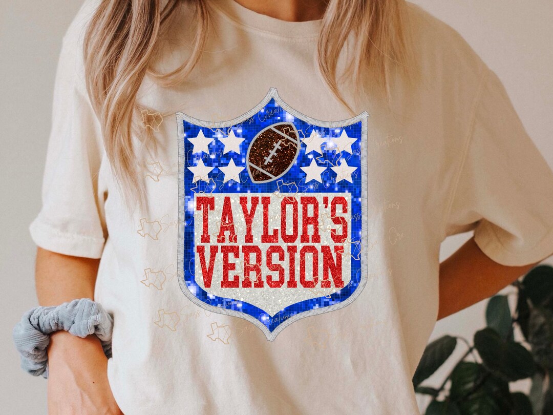 Taylors Version Football Swift Sequence Stitching PNG Digital File Only ...
