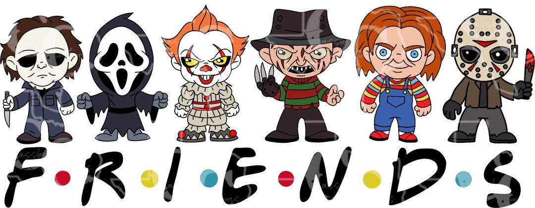 Horror FRINDS Halloween PNG File Spooky PNG File - Etsy