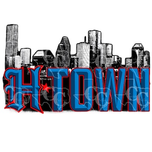 H-town Houston Skyline Texan H PNG Digital File Only - Etsy