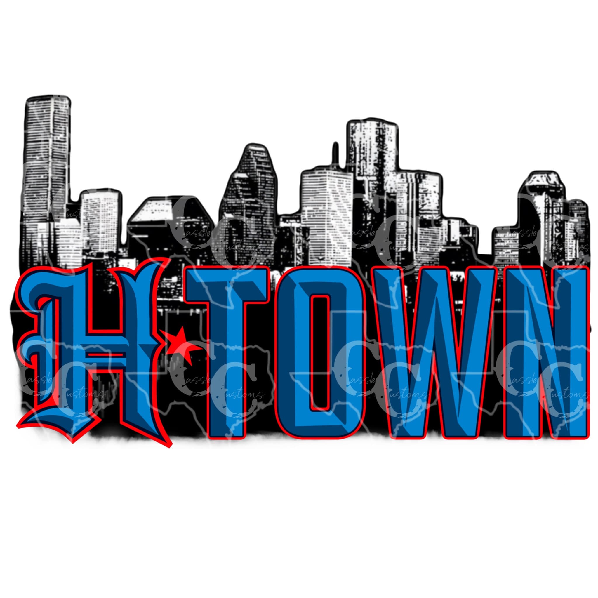 H-town Houston Skyline Texan H PNG Digital File Only - Etsy Canada