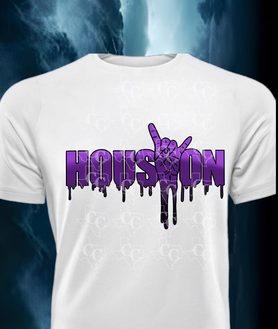 H-town Houston Purple Drip H PNG Digital File Only - Etsy