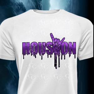 H-town Houston Purple Drip H PNG Digital File Only - Etsy