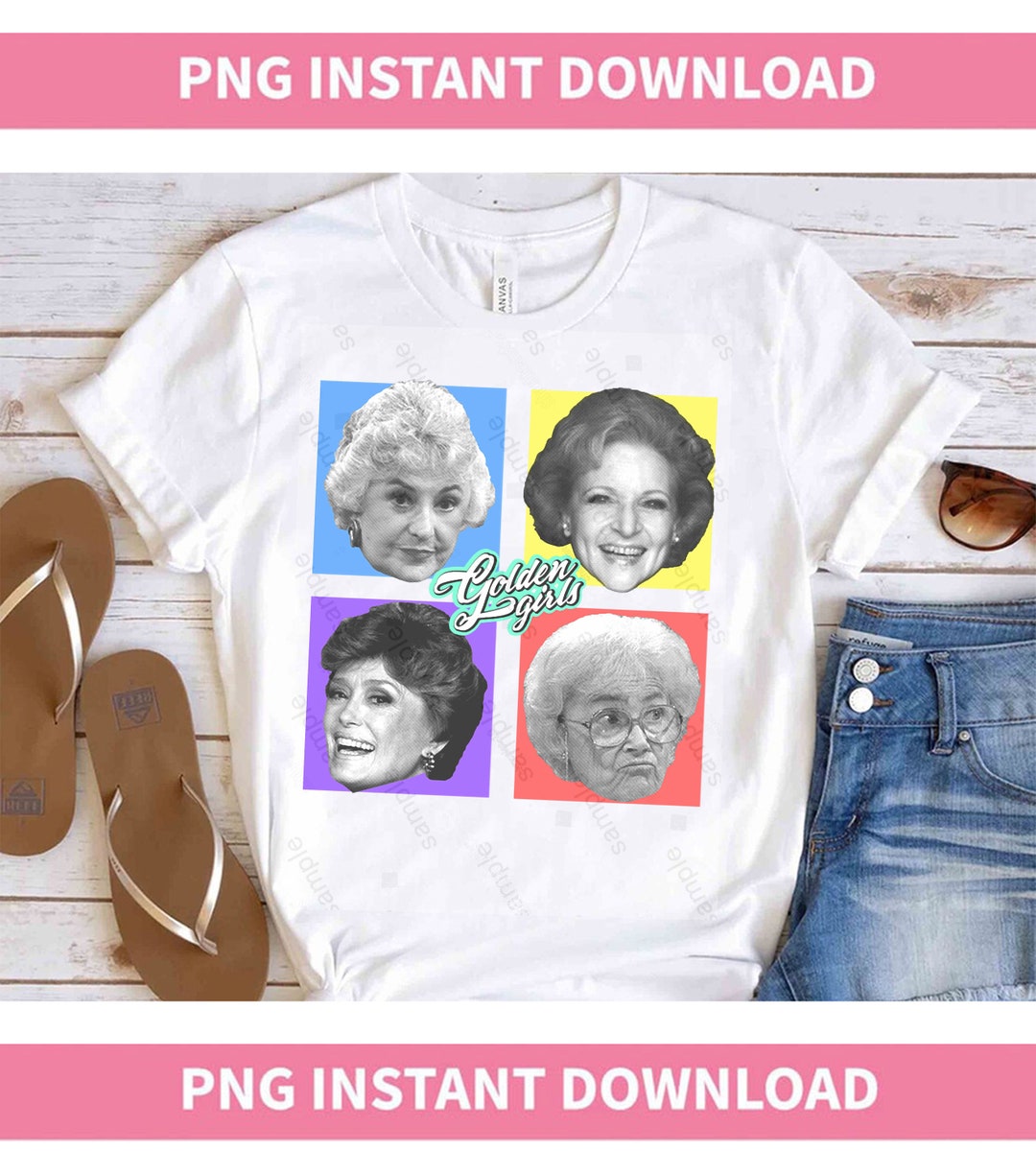 The Golden Girls Set of 4 PNG / Headshots Digital Download / Design for ...