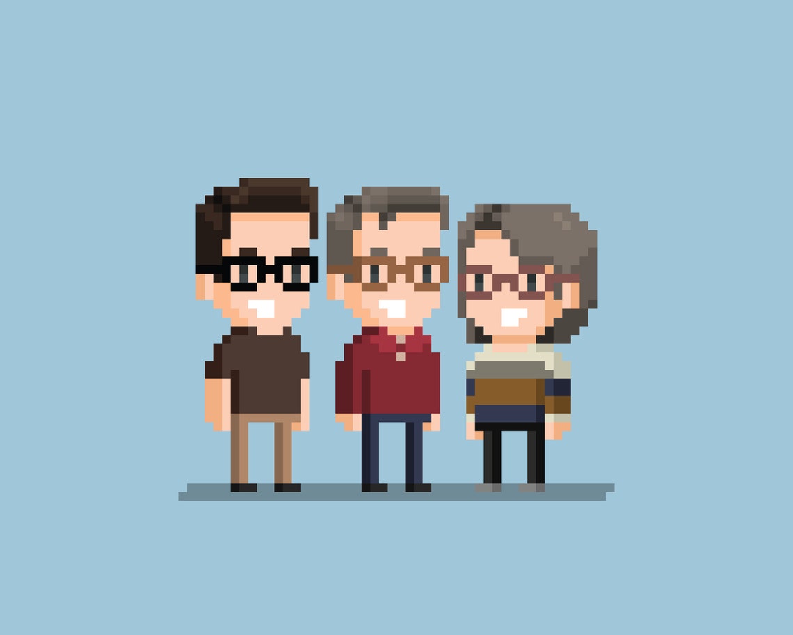 Custom Digital Pixel Art Portrait, Commission Pixel Art, Cute 8bit ...