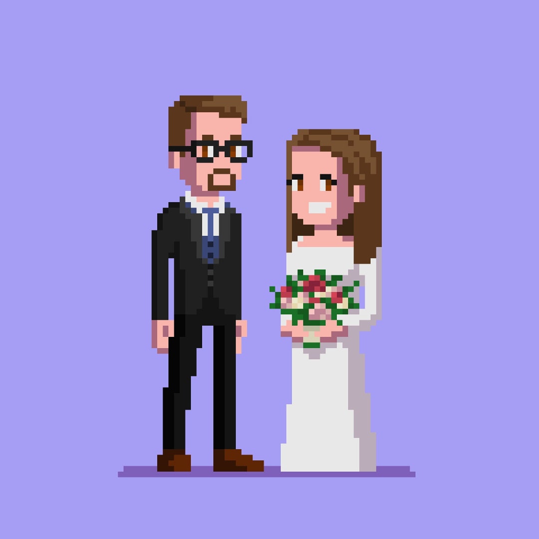 Custom Digital Pixel Art Portrait, Commission Pixel Art, Cute 8bit ...