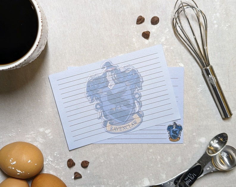 Ravenclaw Recipe Cards - Etsy