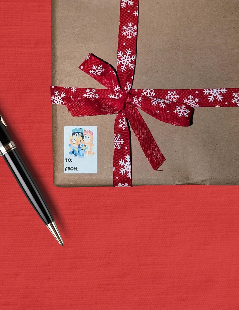 Bluey Gift Label Stickers - Etsy