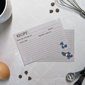 Dark Type Recipe Cards - Etsy