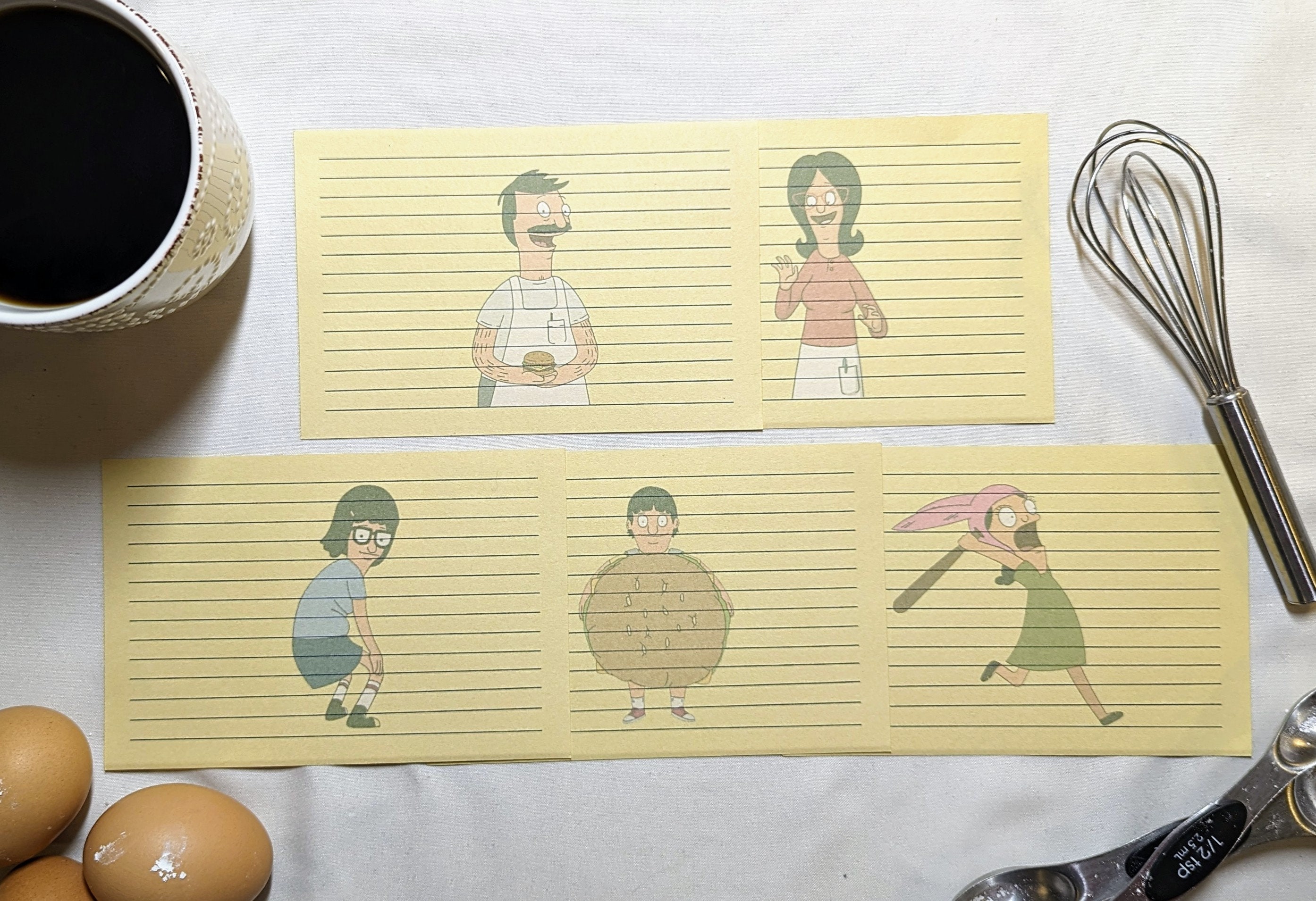 Bob's Burgers Recipe Cards - Etsy