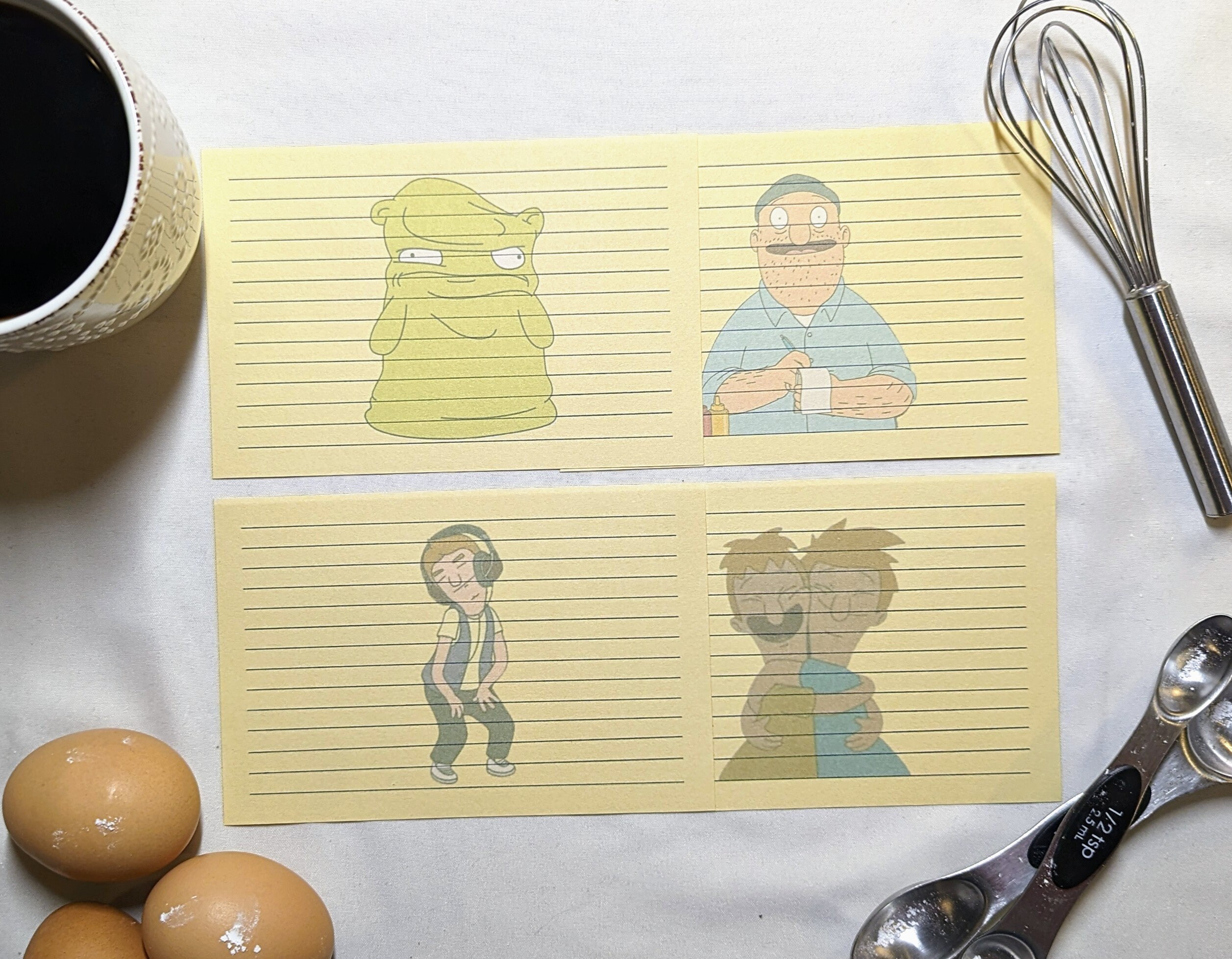 Bob's Burgers Recipe Cards - Etsy