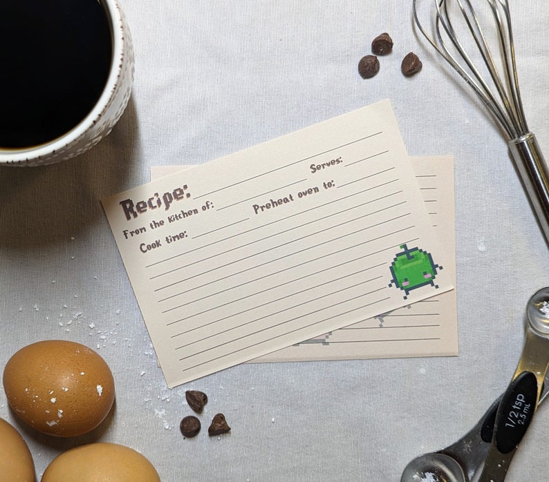 Stardew Valley Junimo Recipe Cards - Etsy