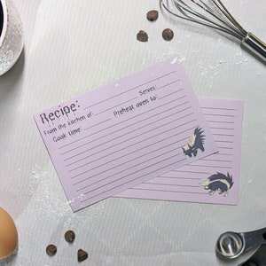 Poison Type Recipe Cards - Etsy