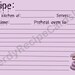 Poison Type Recipe Cards - Etsy
