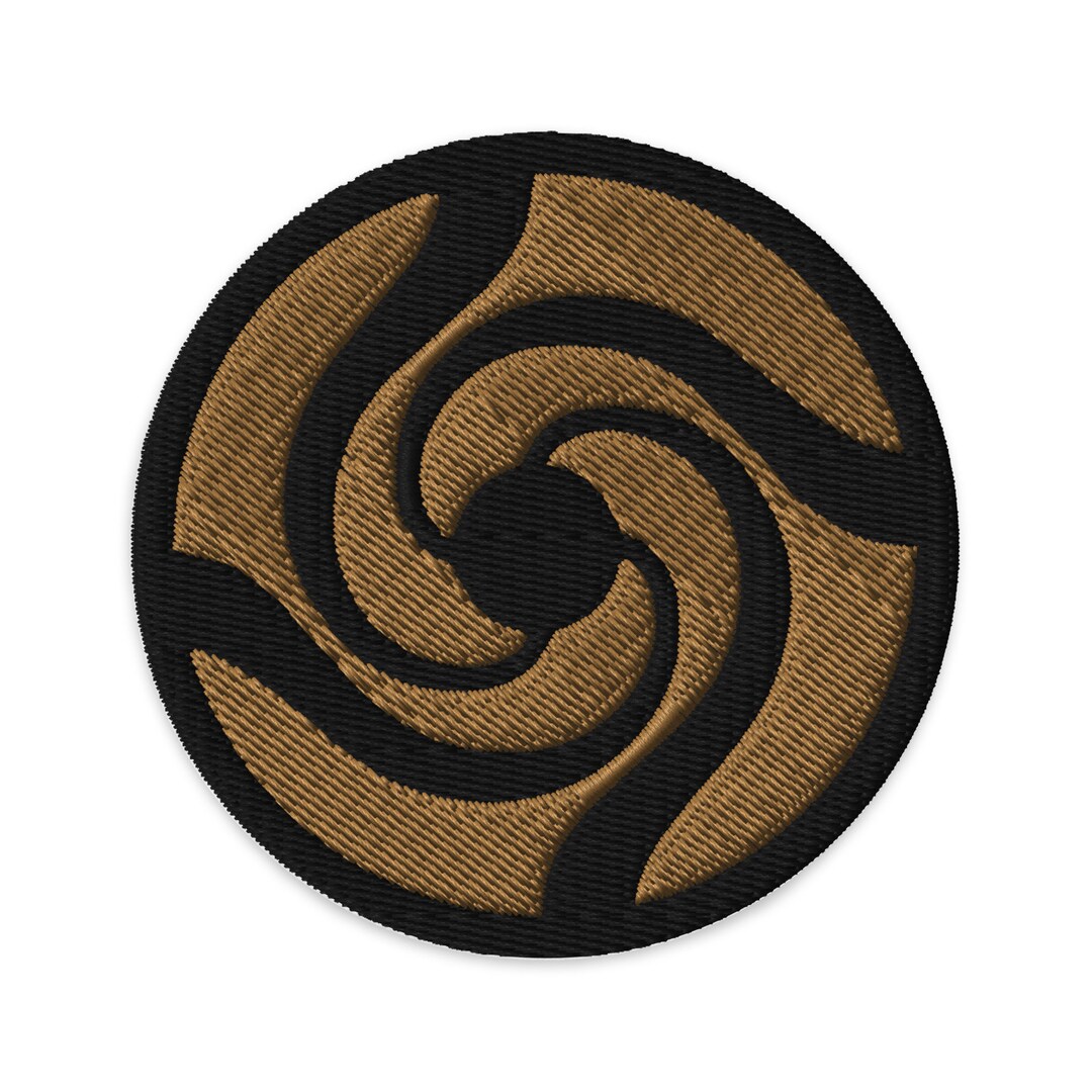 Jujutsu Kaisen Tech Logo Gold Full Embroidered Patch - Etsy