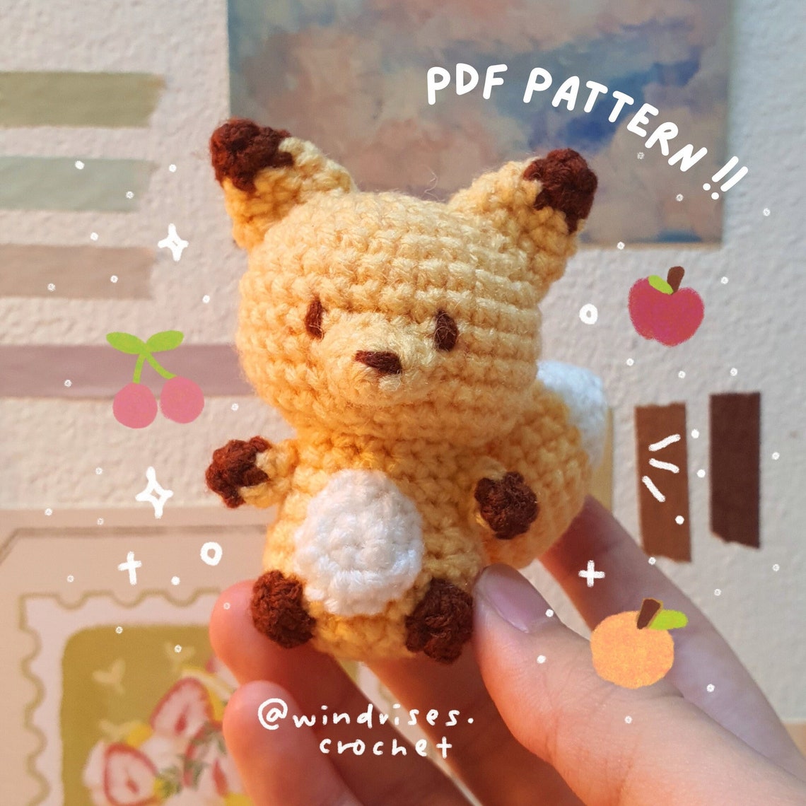 Baby Fox PDF Pattern DIGITAL FILE - Etsy