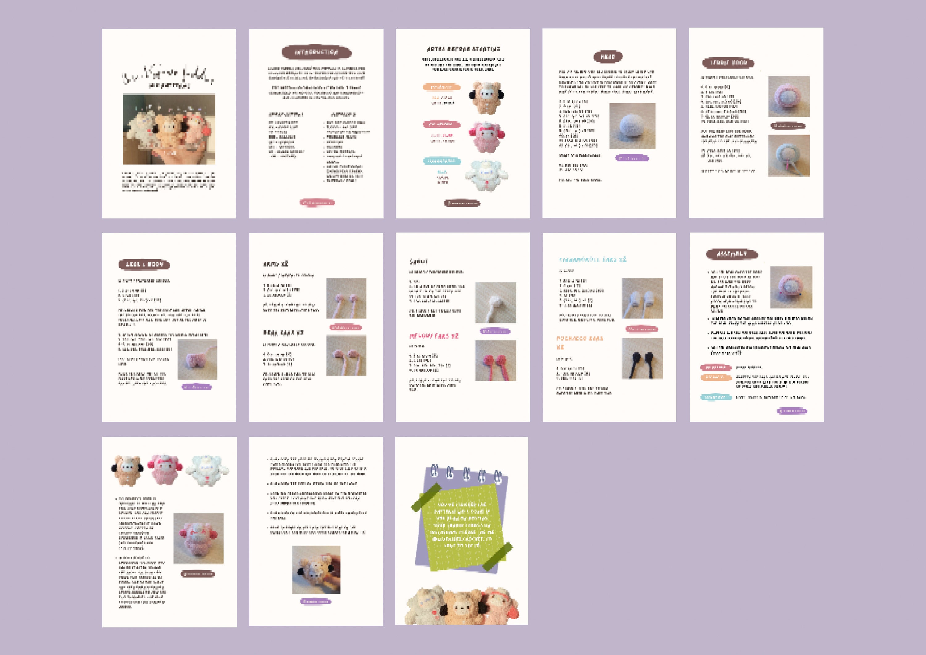 Teddy Costume Dolls PDF Pattern - DIGITAL FILE - Etsy