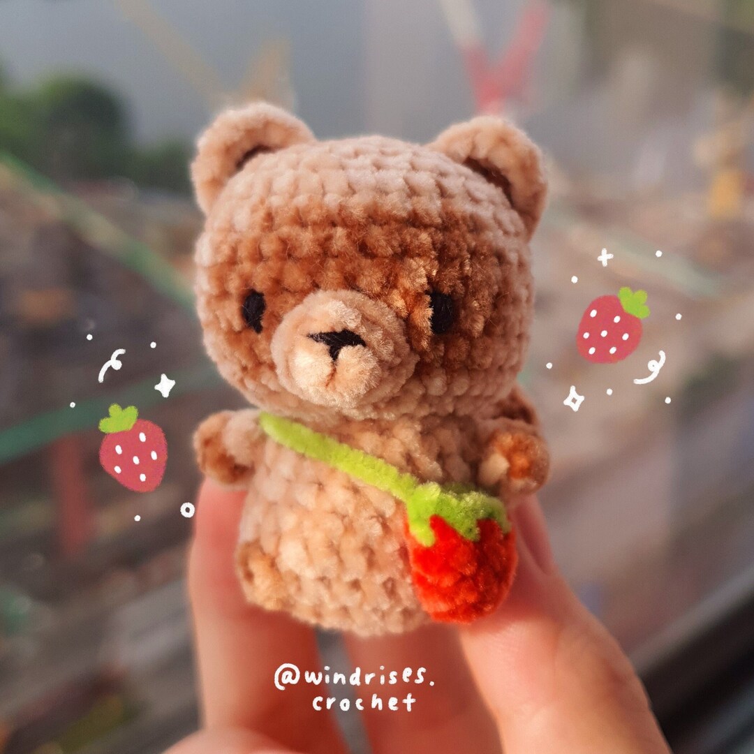 Crochet Baby Tanuki With Berry Bag PDF Pattern - DIGITAL FILE - Etsy