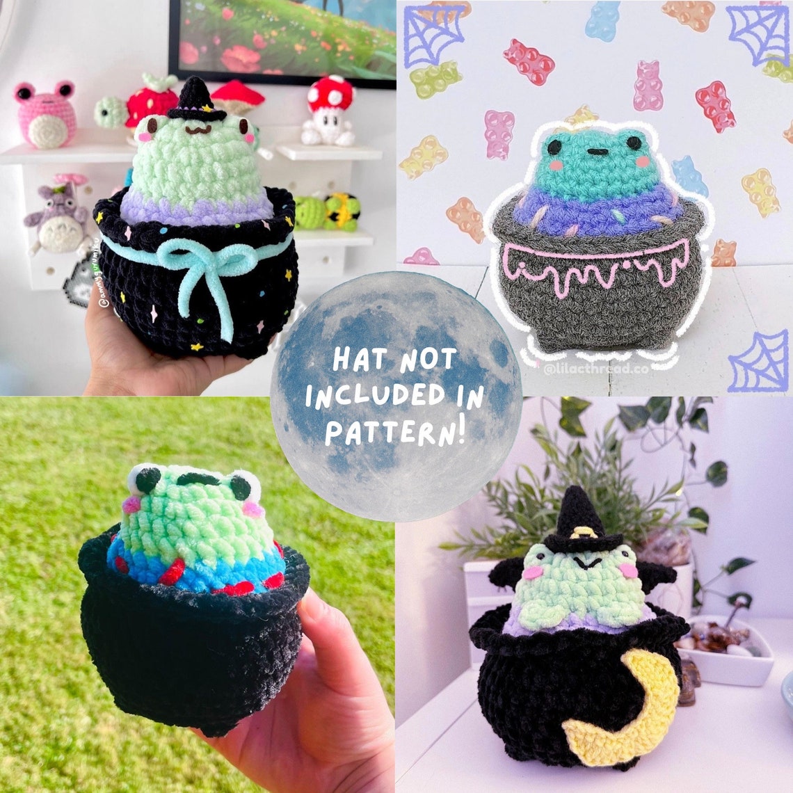 Crochet Frog in Cauldron PDF Pattern - DIGITAL FILE - Etsy