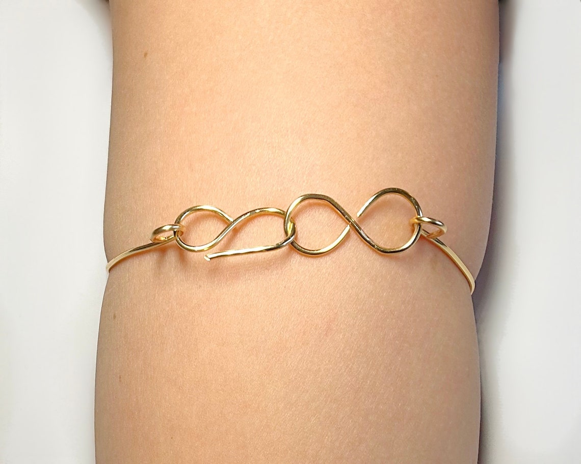 Wave Blue Apatite Gold Tarnish Resistant Wire Wrap Arm Cuff - Etsy