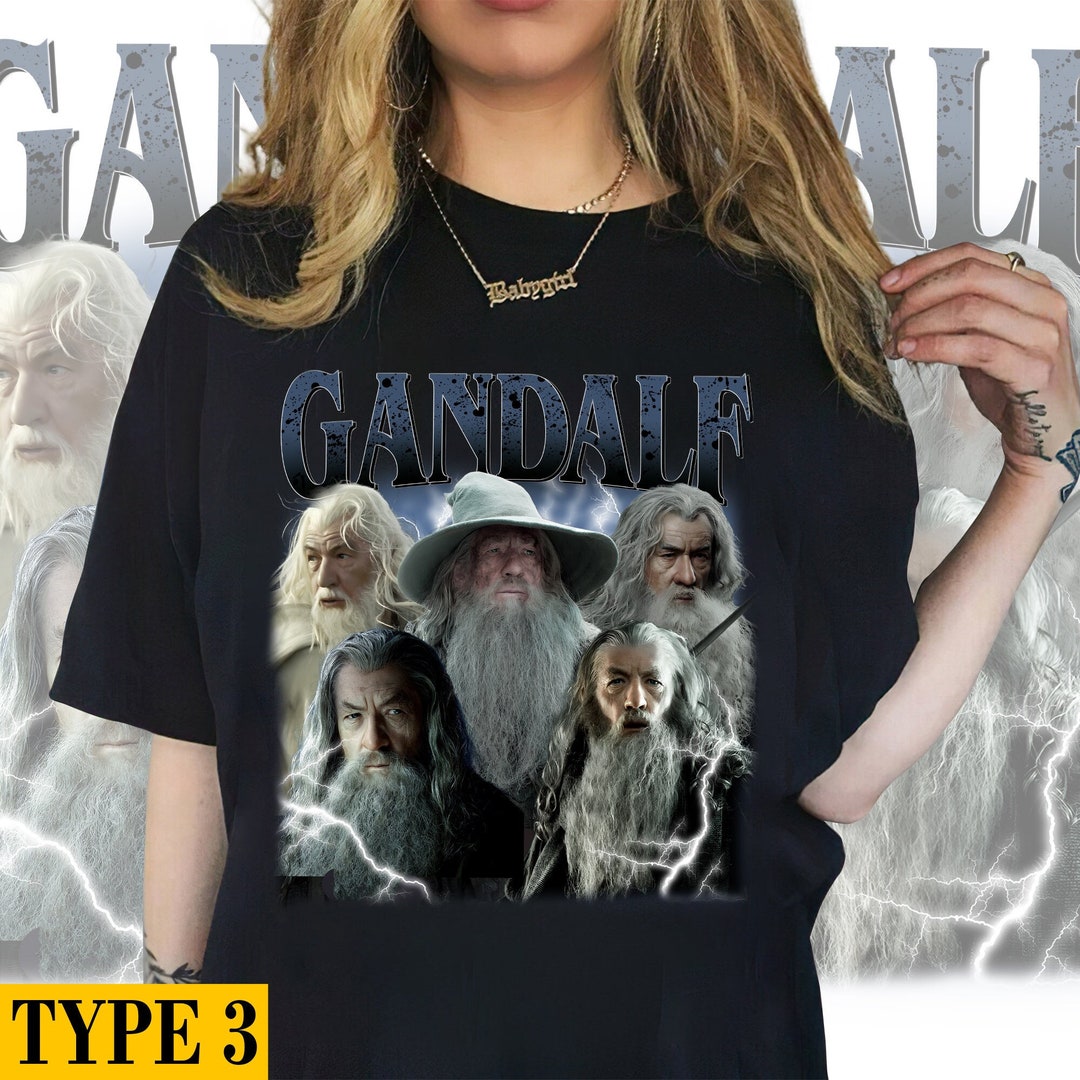 Limited Gandalf Shirt Character Movie Series Actress Tshirt - Etsy