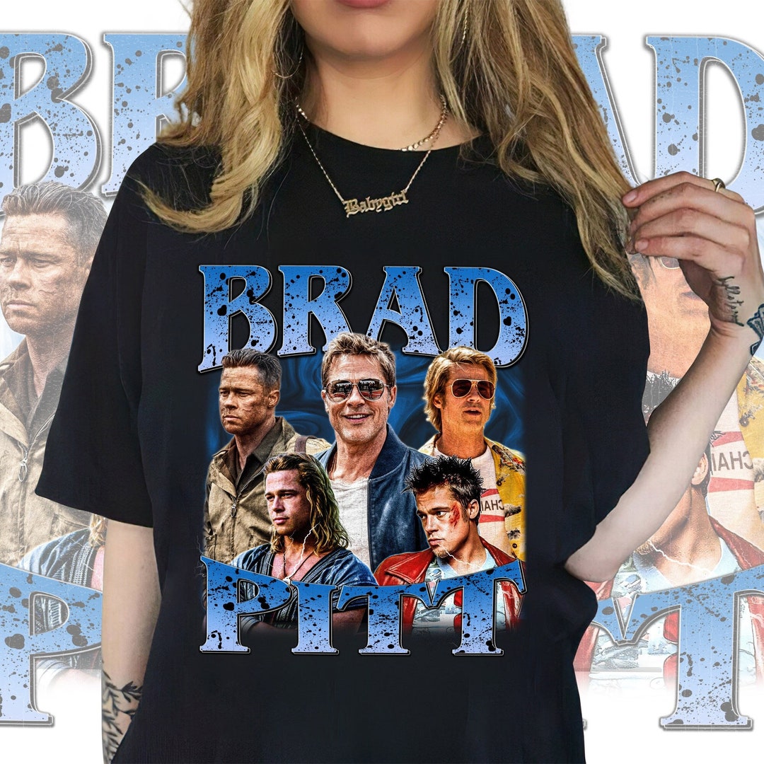 Retro BRAD PITT Shirt-brad Pitt Sweatshirt,brad Pitt Hoodie,brad Pitt ...