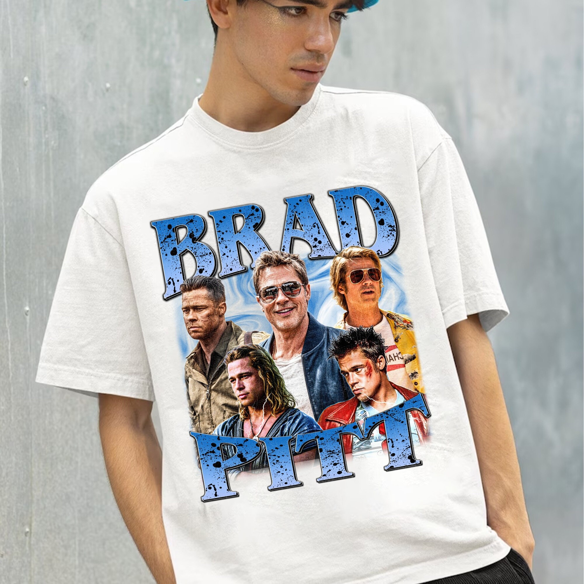 Retro BRAD PITT Shirt-brad Pitt Sweatshirt,brad Pitt Hoodie,brad Pitt ...