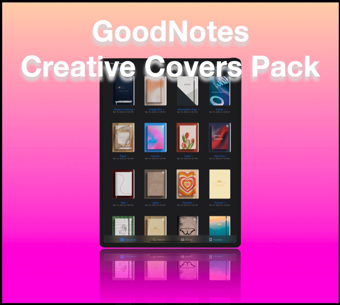 Goodnotes Creative Covers Pack - Etsy