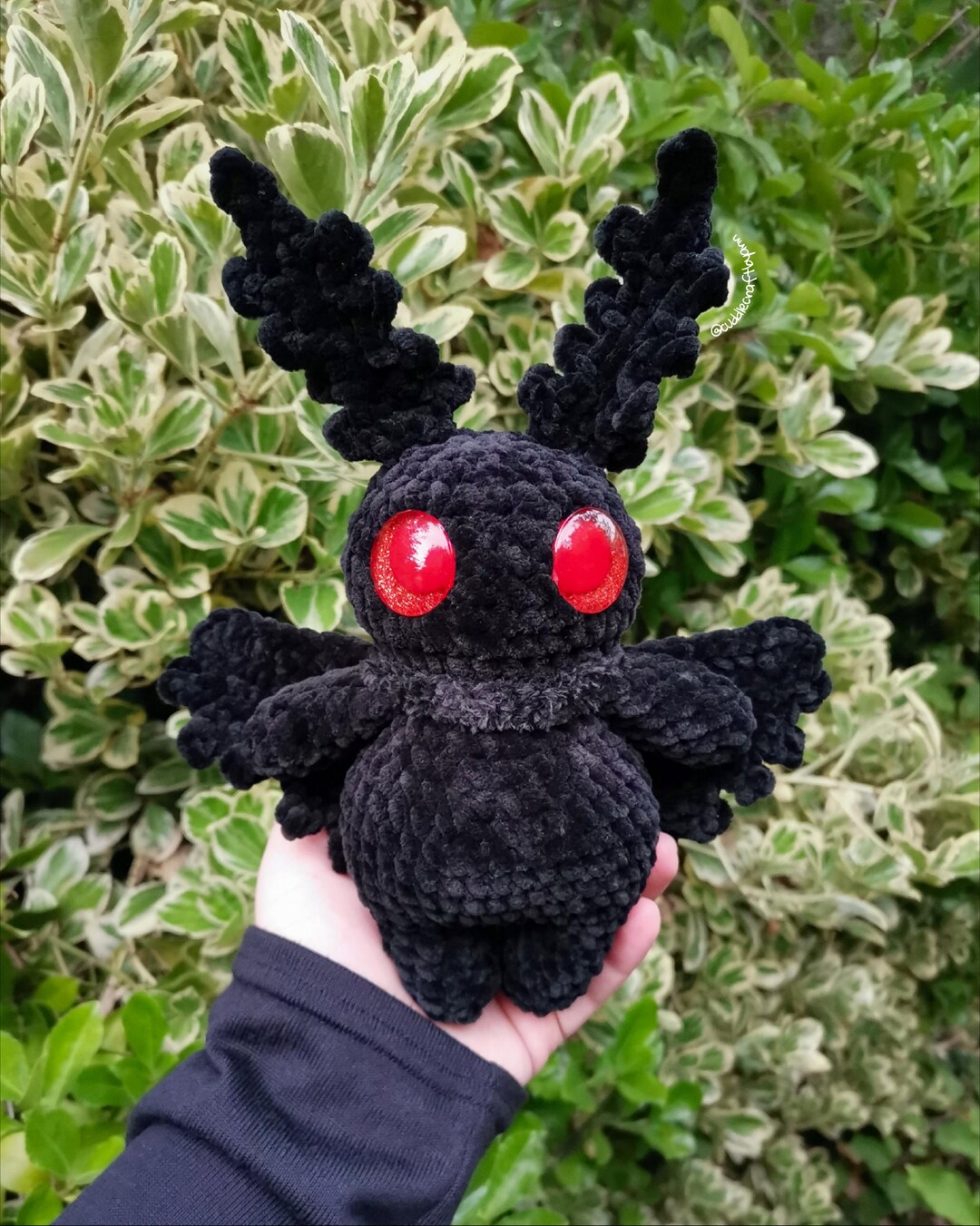 Mothman Plushie - Handmade Crochet Amigurumi Plushie Cryptid Paranormal ...