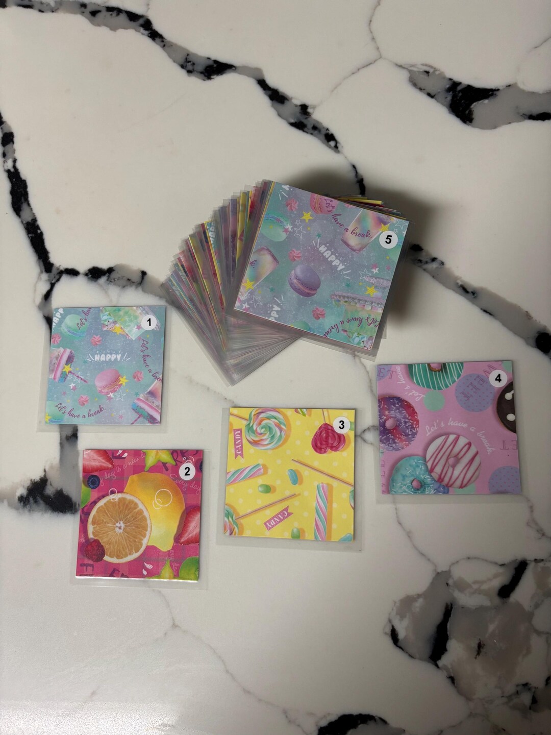 100 Envelope Challenge - Desserts - Envelopes Only - Etsy