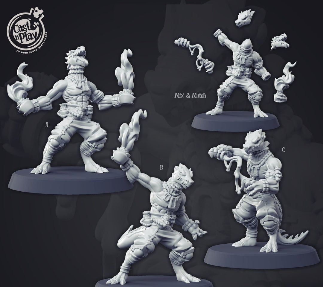 Kobold Artificer Miniature Kobold Trapper Lizardfolk D&D Dnd - Etsy