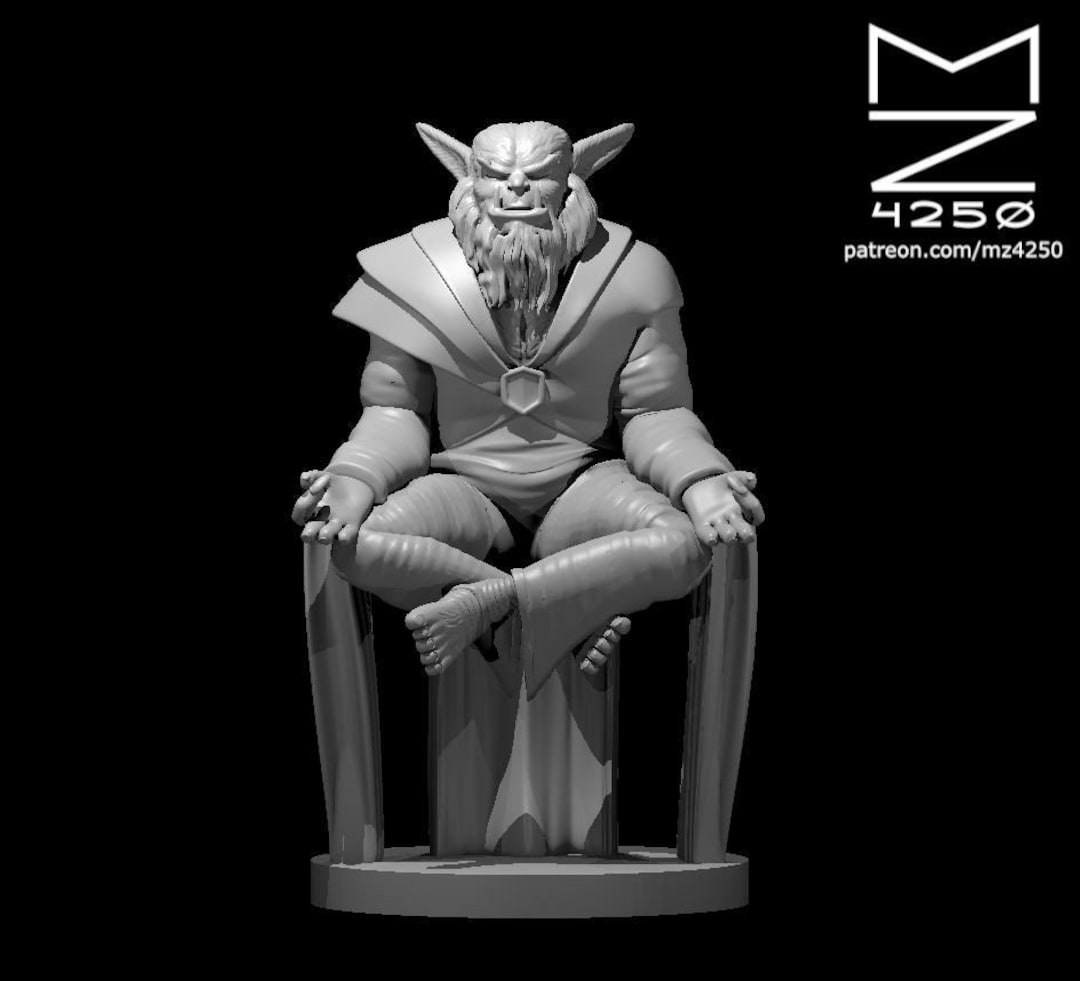 Bugbear Monk Miniature Male Dandd Dnd Rpg Resin Mini Wizard Etsy