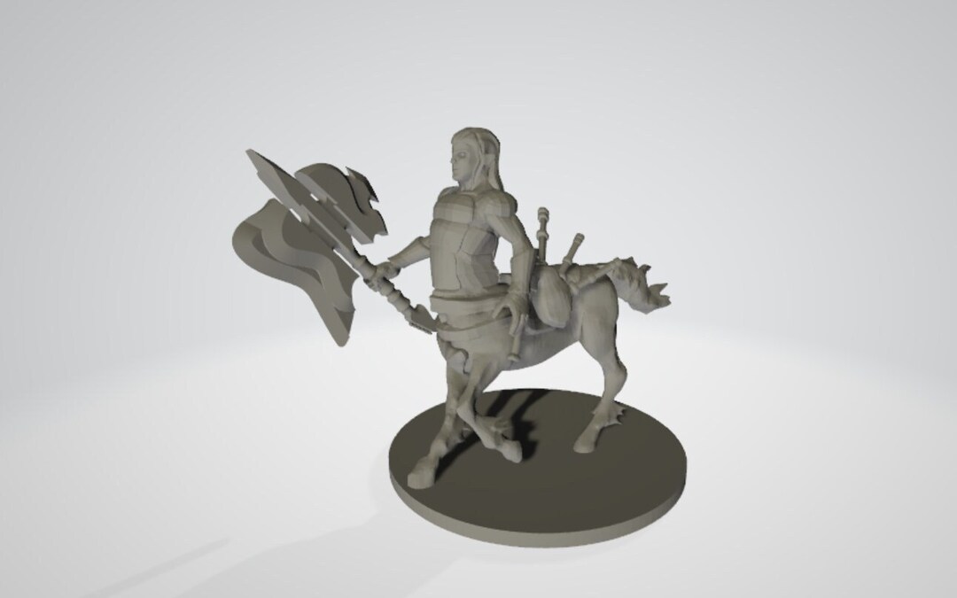 Centaur Bard Miniature Male Centaur D&D Dnd RPG Resin Mini - Etsy