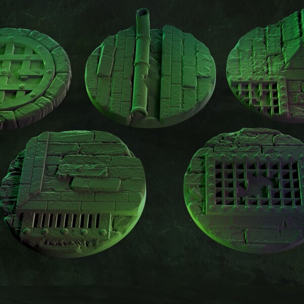Sewer Miniature Bases - Etsy