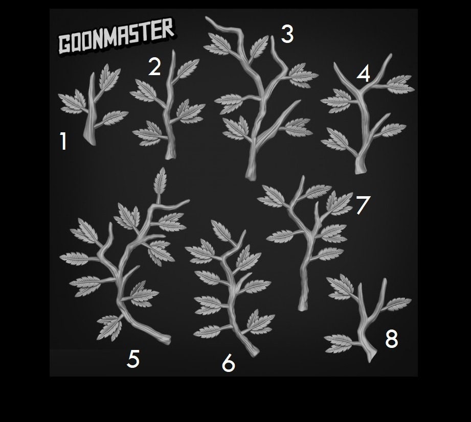 Leaf Vine Miniature Bramble Tropical Leaves Diorama Basing - Etsy