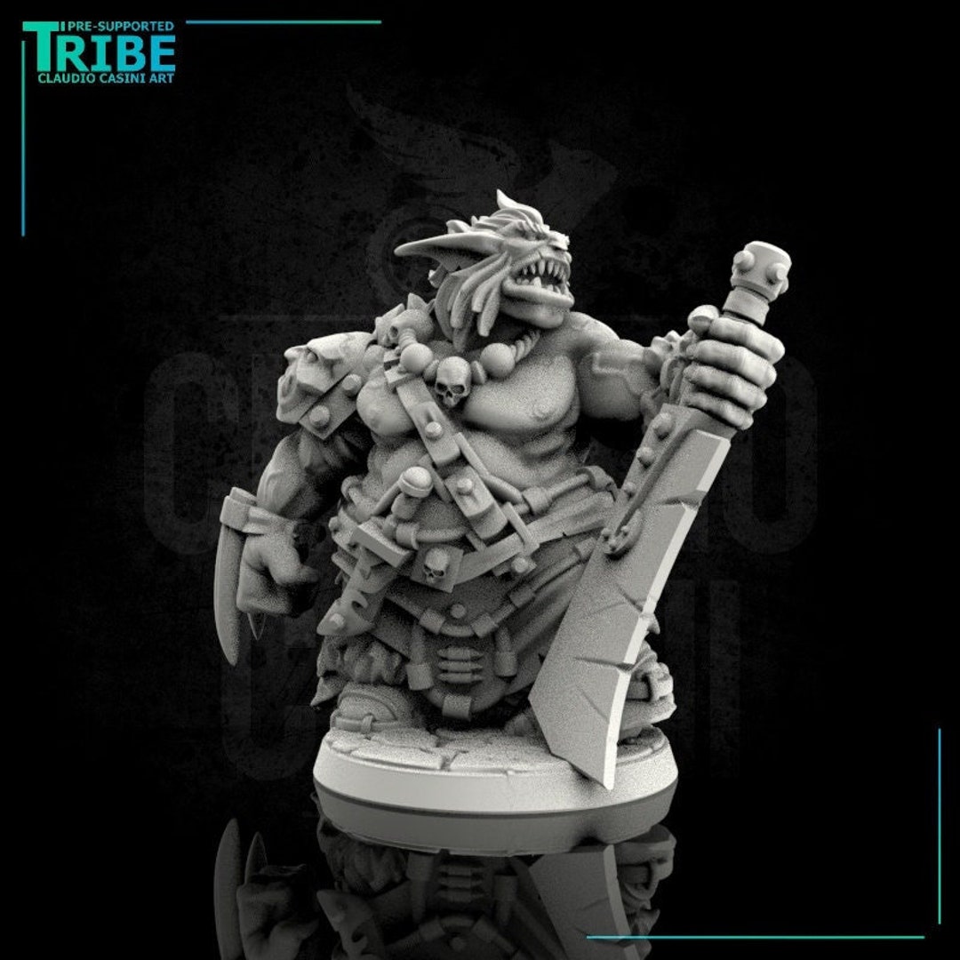Bugbear Barbarian Miniature Male D&D Dnd RPG Resin Mini Wizard - Etsy