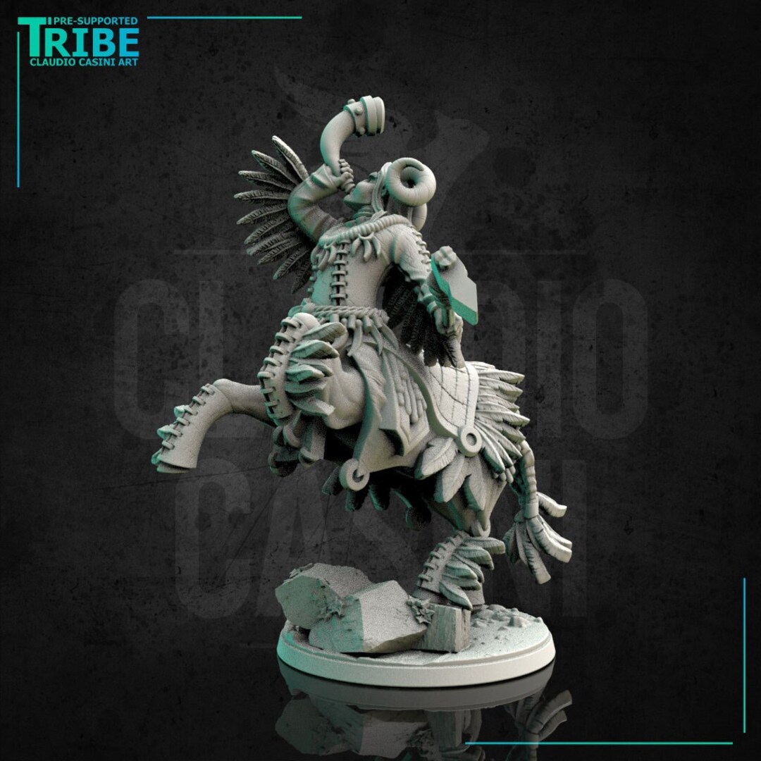 Centaur Bard Miniature Male Centaur D&D Dnd RPG Resin Mini - Etsy