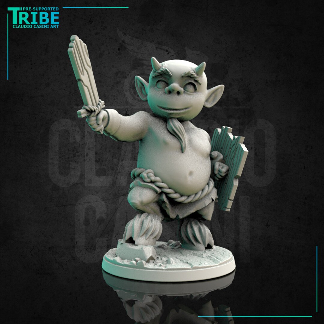 Satyr Fighter Miniature Faun Barbarian D&D Dnd RPG Resin Mini - Etsy