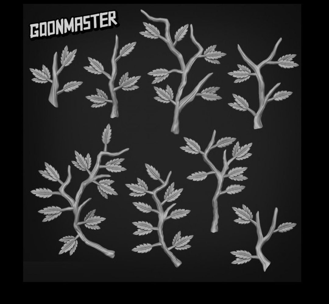 Leaf Vine Miniature Bramble Tropical Leaves Diorama Basing - Etsy