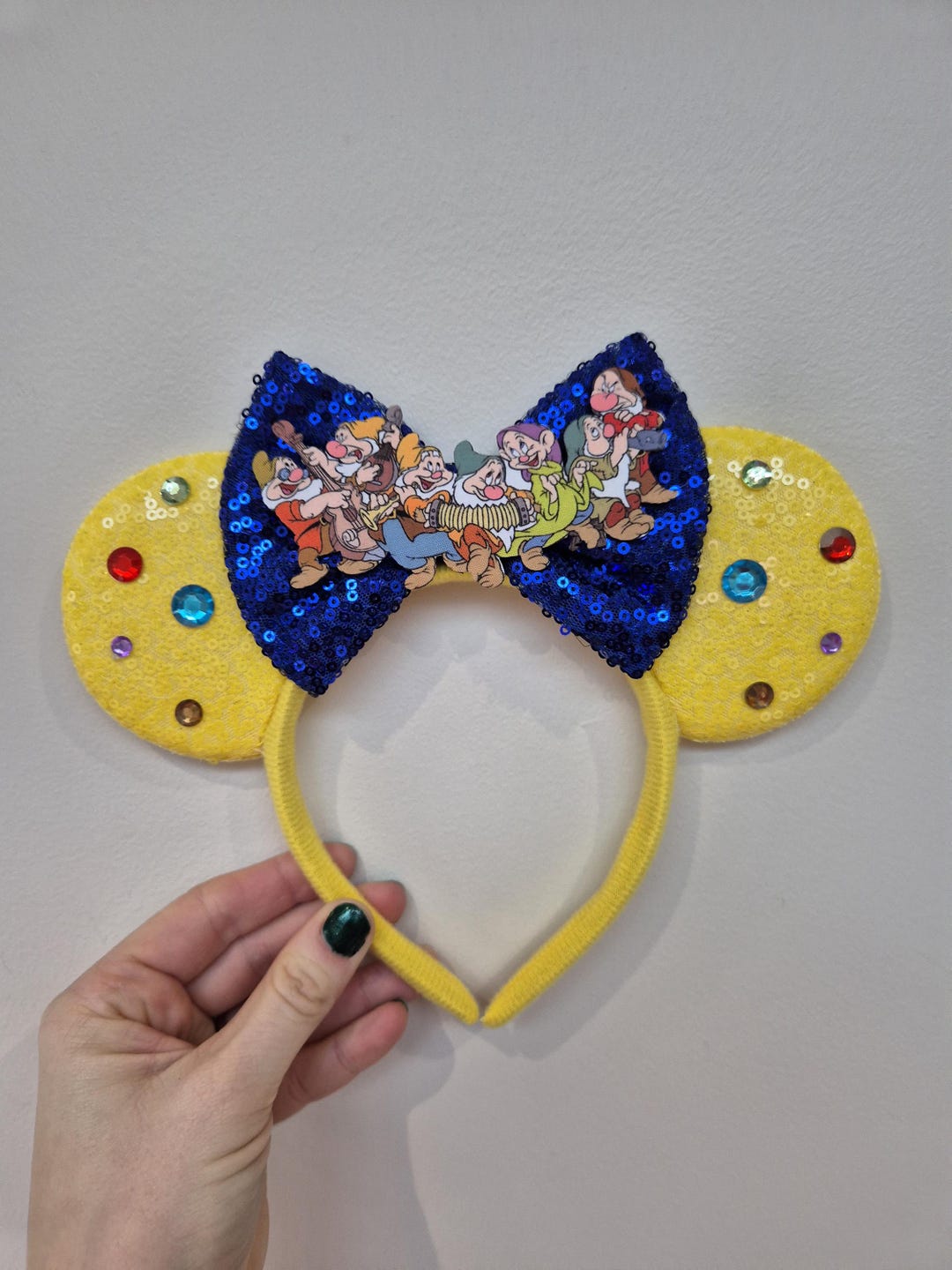 Disney Snow White and the Seven Dwarfs Inspired Ears Headband Mickey ...