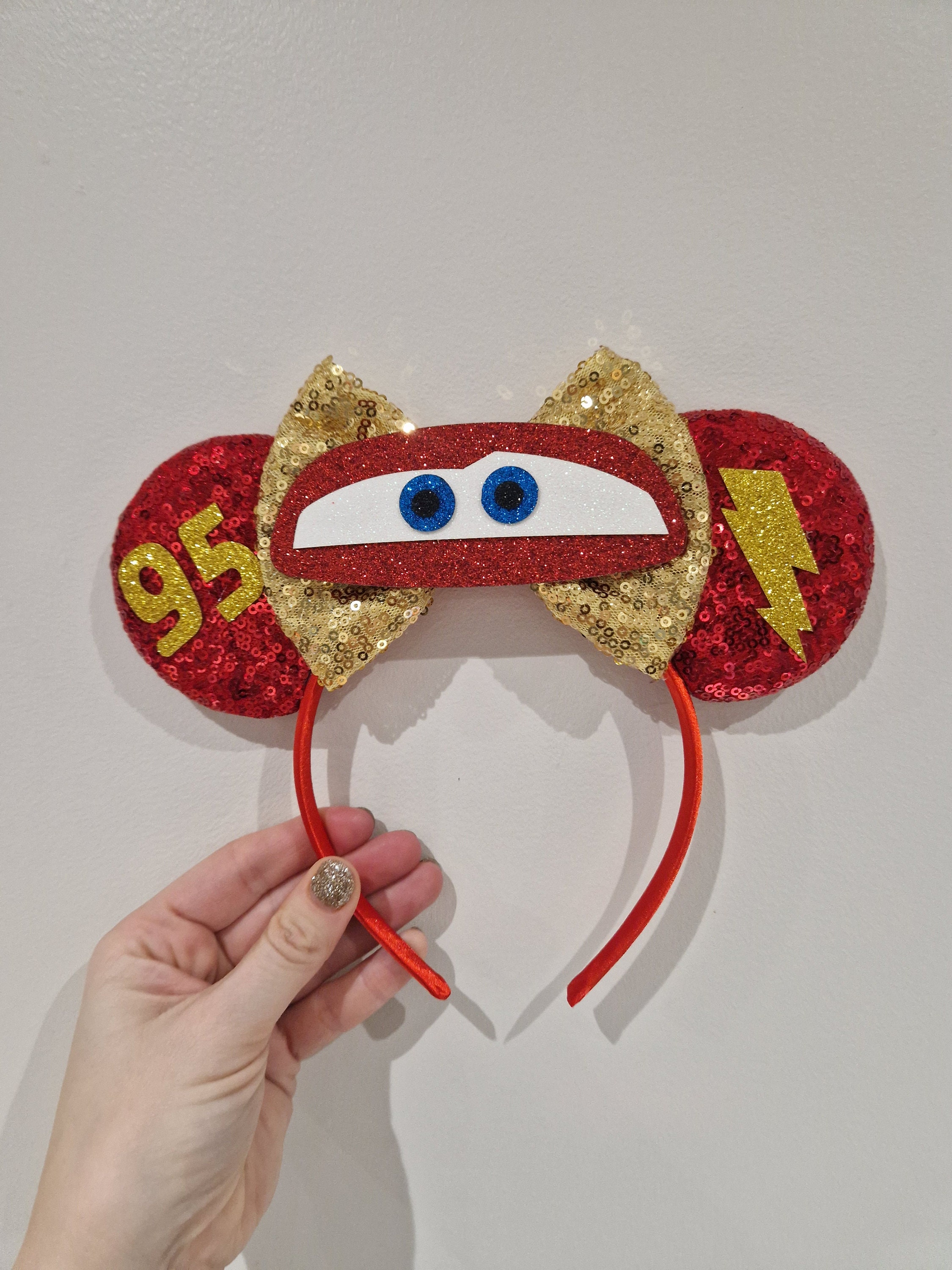 Disney Pixar Inspired Lightening Mcqueen Cars Ears Headband Mater Cars ...