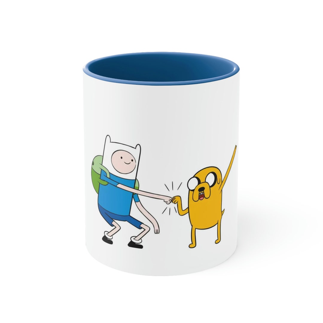 Finn and Jake Adventure Time Accent Coffee Mug, 11oz - Etsy