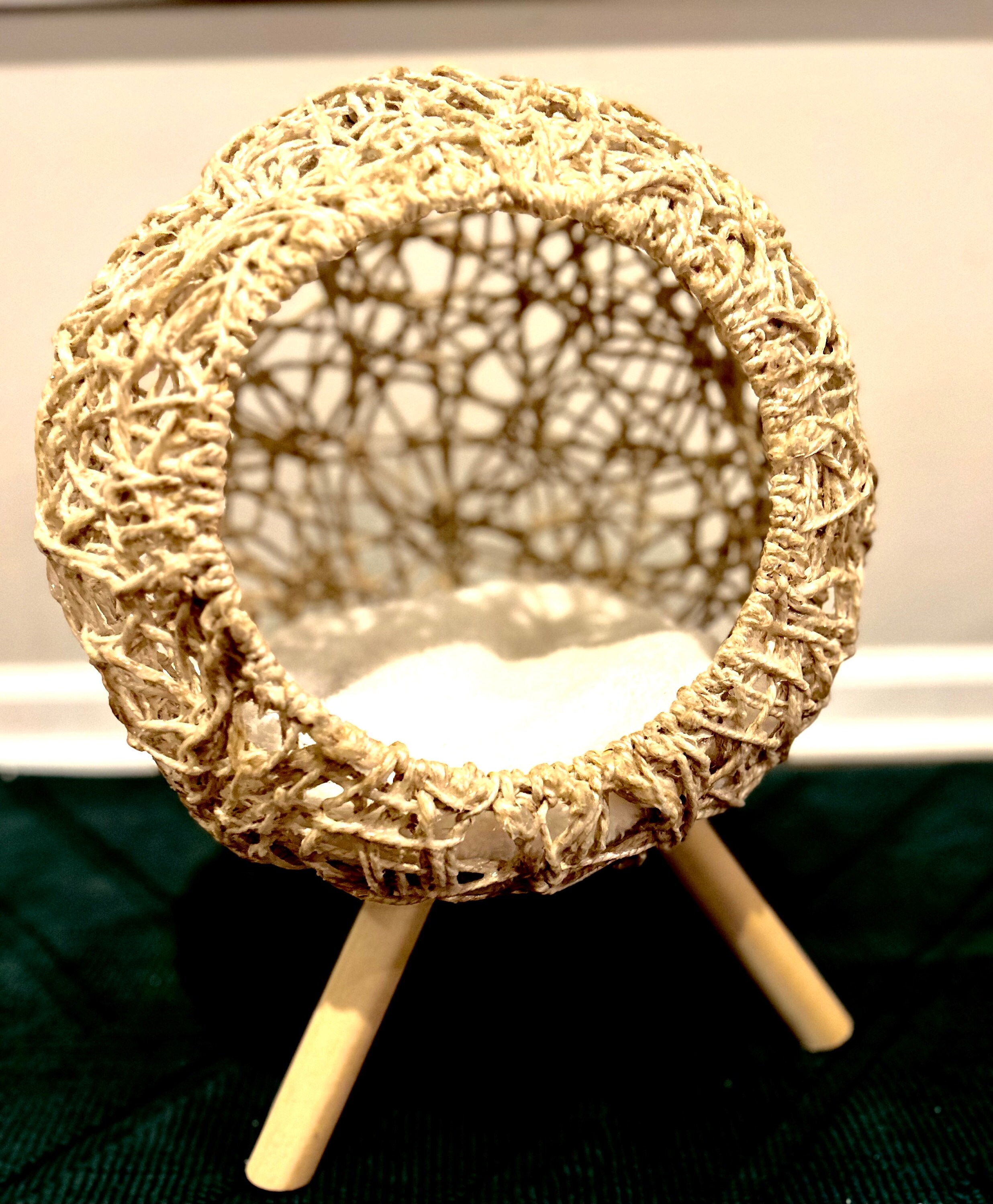 Round Cat Bed Round Cat Condo Elevated Cat Bed - Etsy