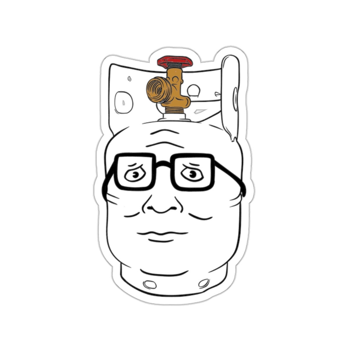 Propane Tank Hill Sticker - Etsy