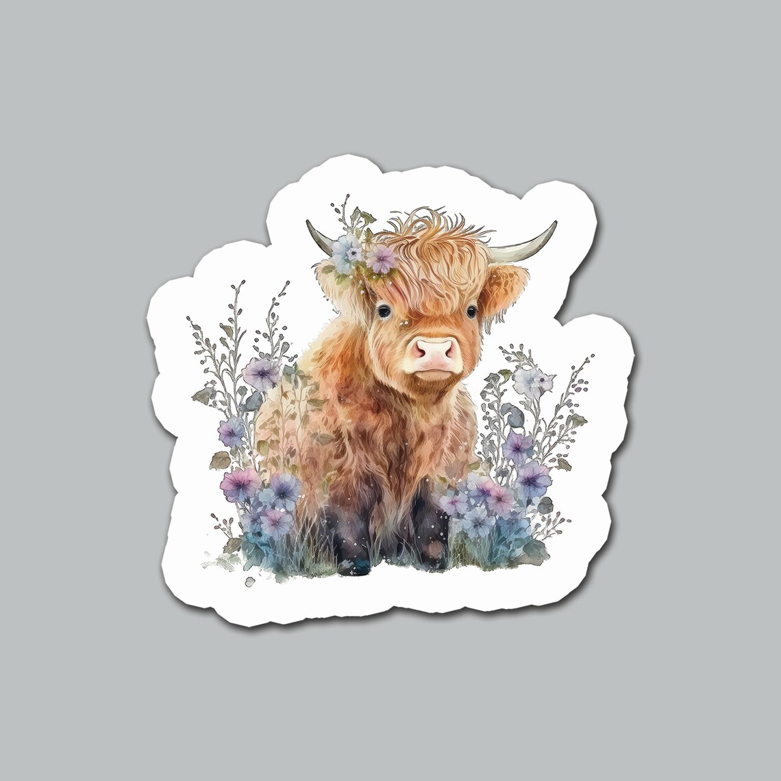 Highland Cow Sticker, Stanley Sticker, Laptop Sticker, Waterbottle ...