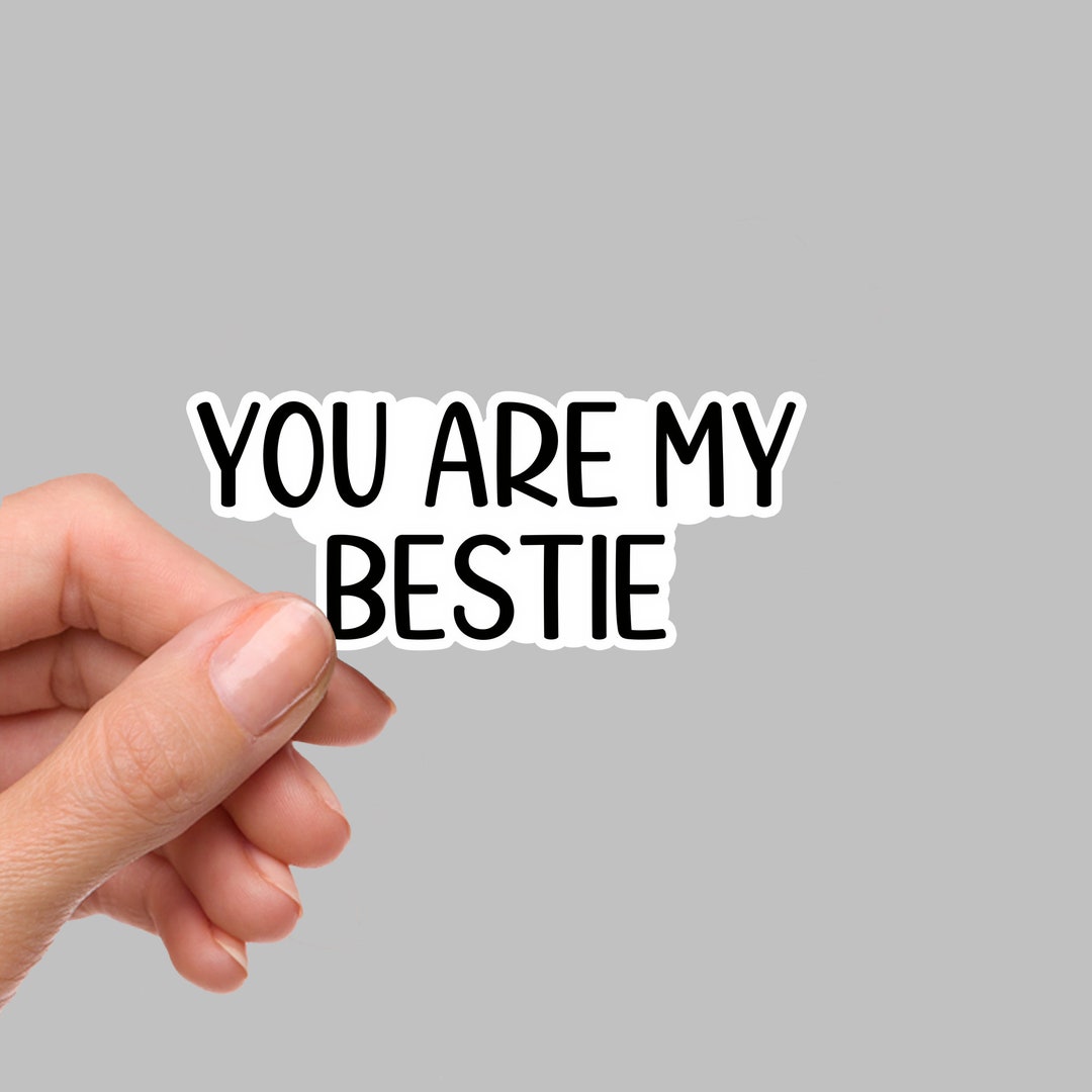 You Are My Bestie Sticker, Friendship Sticker, Die Cut Sticker ...