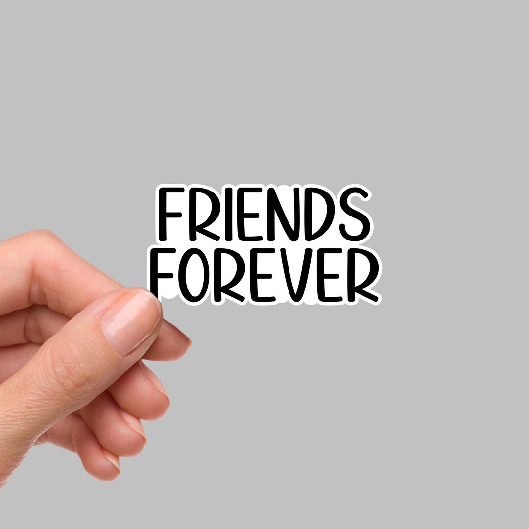 Friends Forever Sticker, Bestie Sticker, Die Cut Sticker, Waterbottle ...