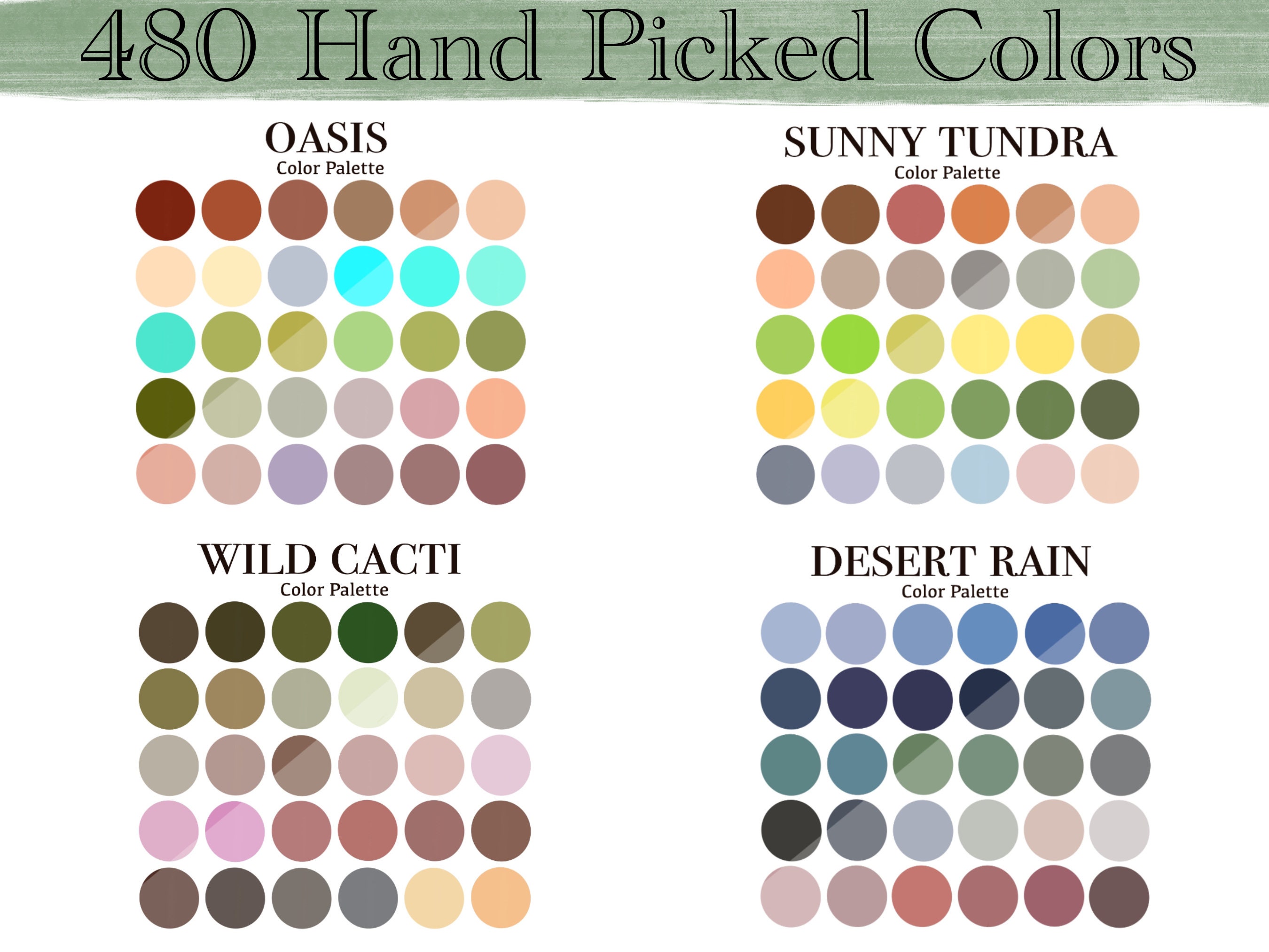 Procreate Desert Palette Bundle, Color Swatches, Digital Art, Palette ...