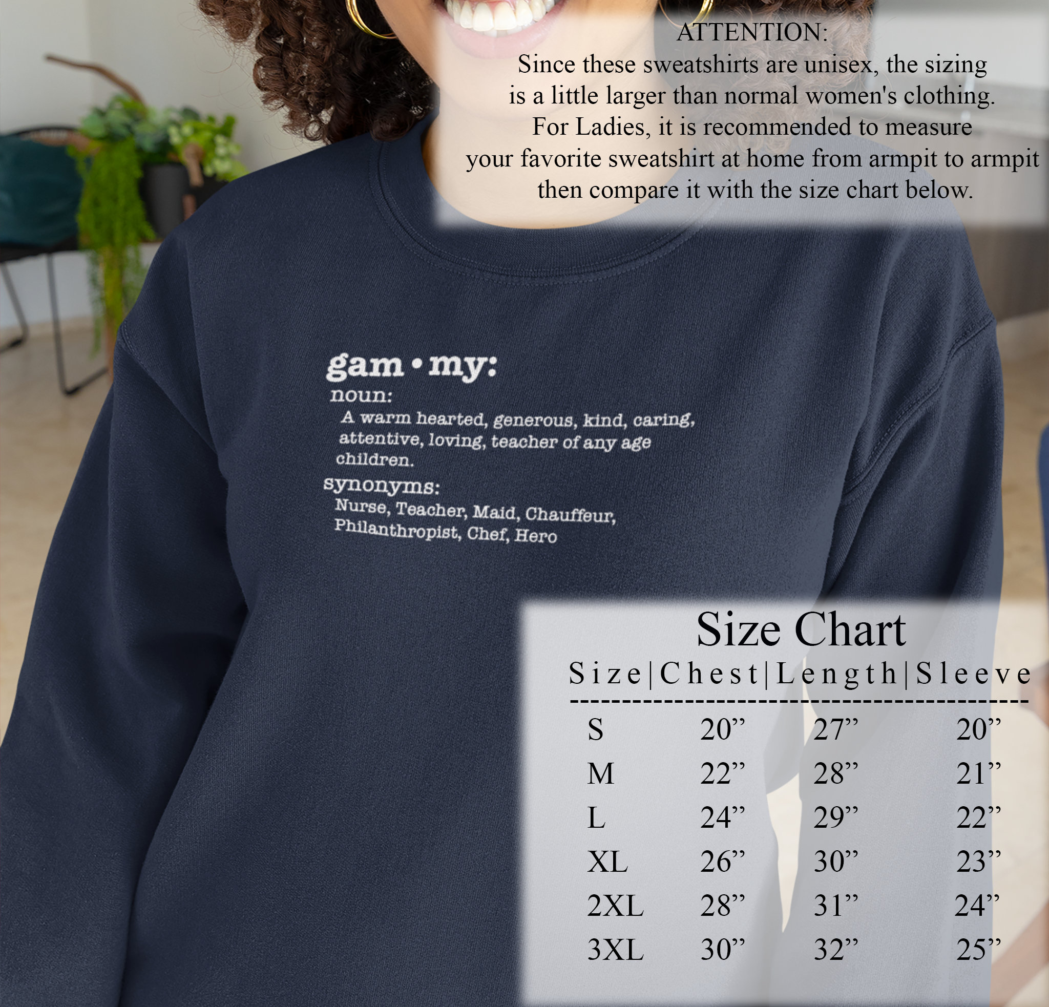 Gammy Definition Sweatshirt, Gammy Gift, Grandmother Sweatshirt ...