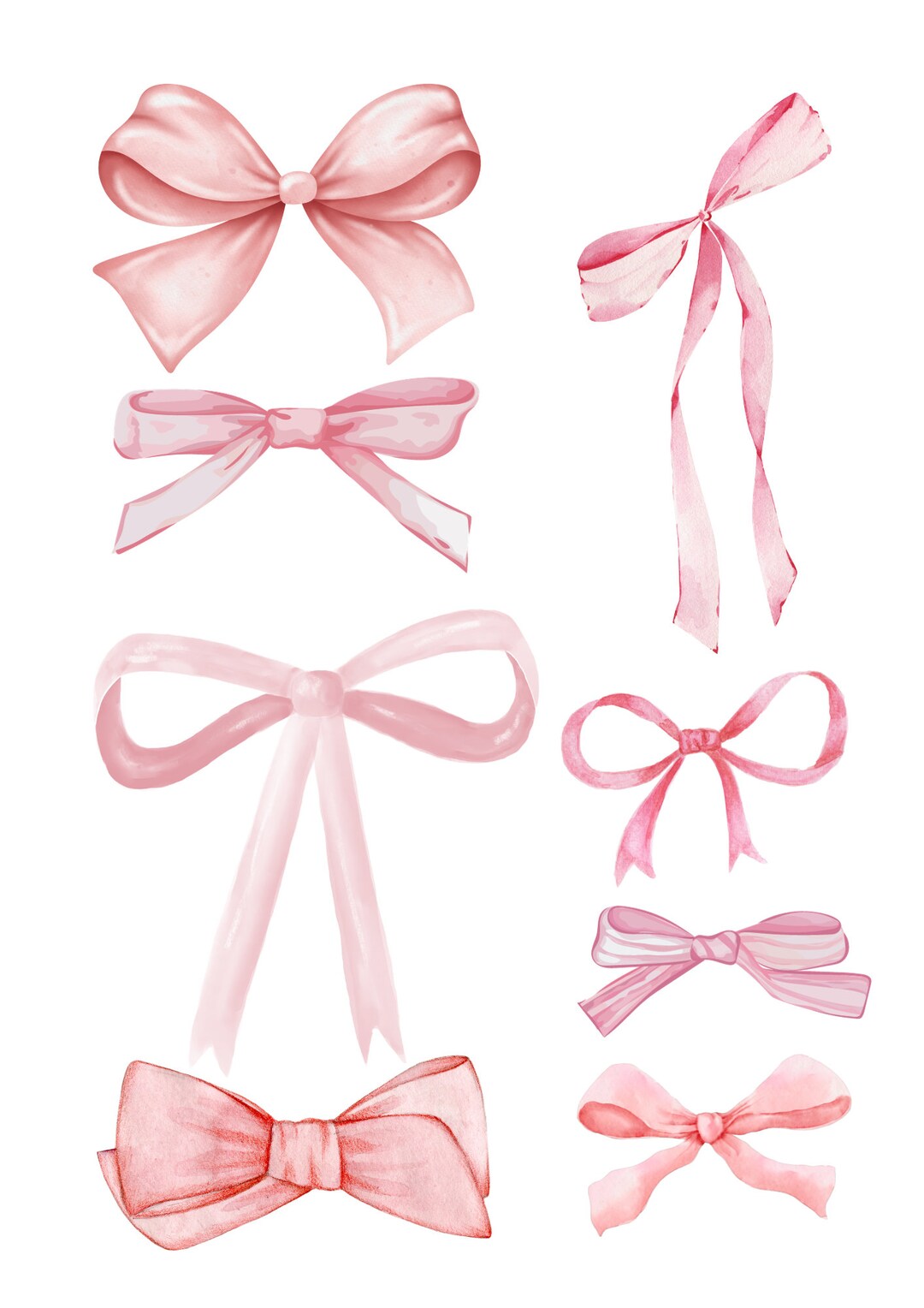 French Pink Bow Art Print - Etsy